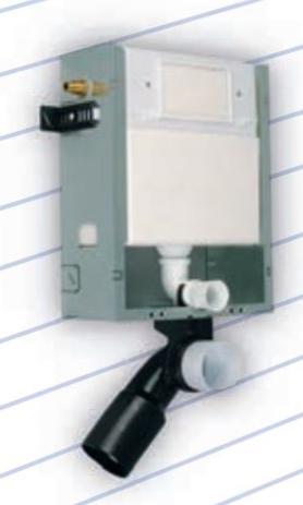 SANIT WC-Montageelement 980 N mit Unterputz-Spülkästen - Sanit