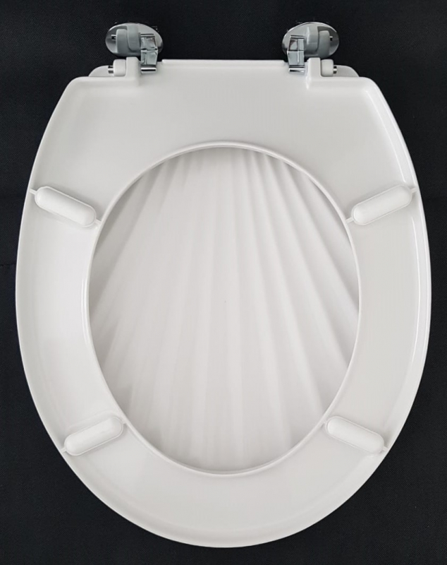 Sanit 5000 WC-Sitz Toilettensitz WC-Deckel in Muschelform Weiss-Alpin ...