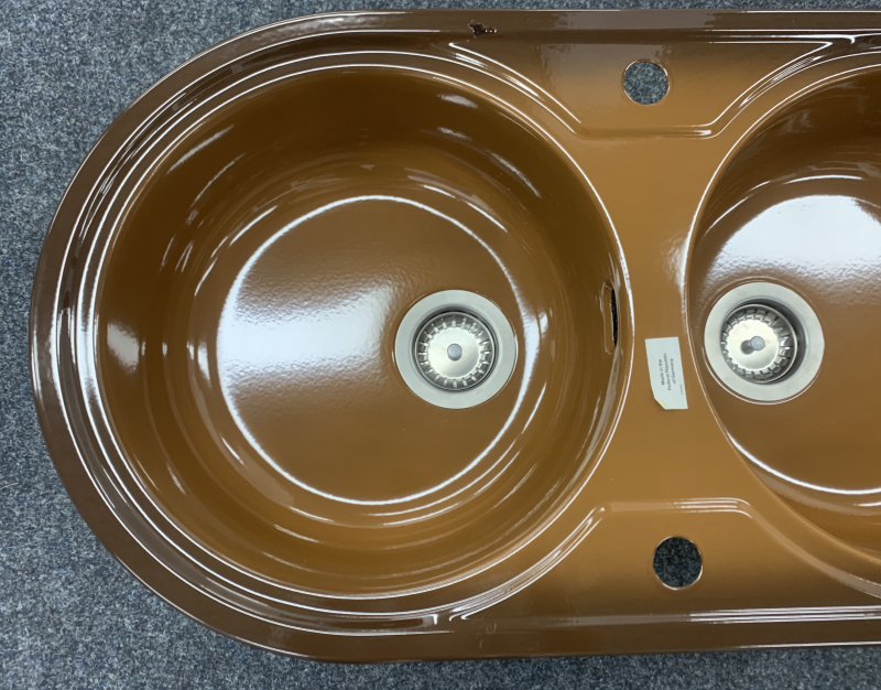 TEKA Duetta 90ED Doppelbecken-Spüle RUSTICA-BRAUN 91,6x48 cm - Teka