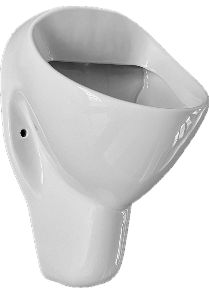 NOVOBOCH Urinal Pissoir Zulauf von oben Manhattan-Grau - Novo-Boch