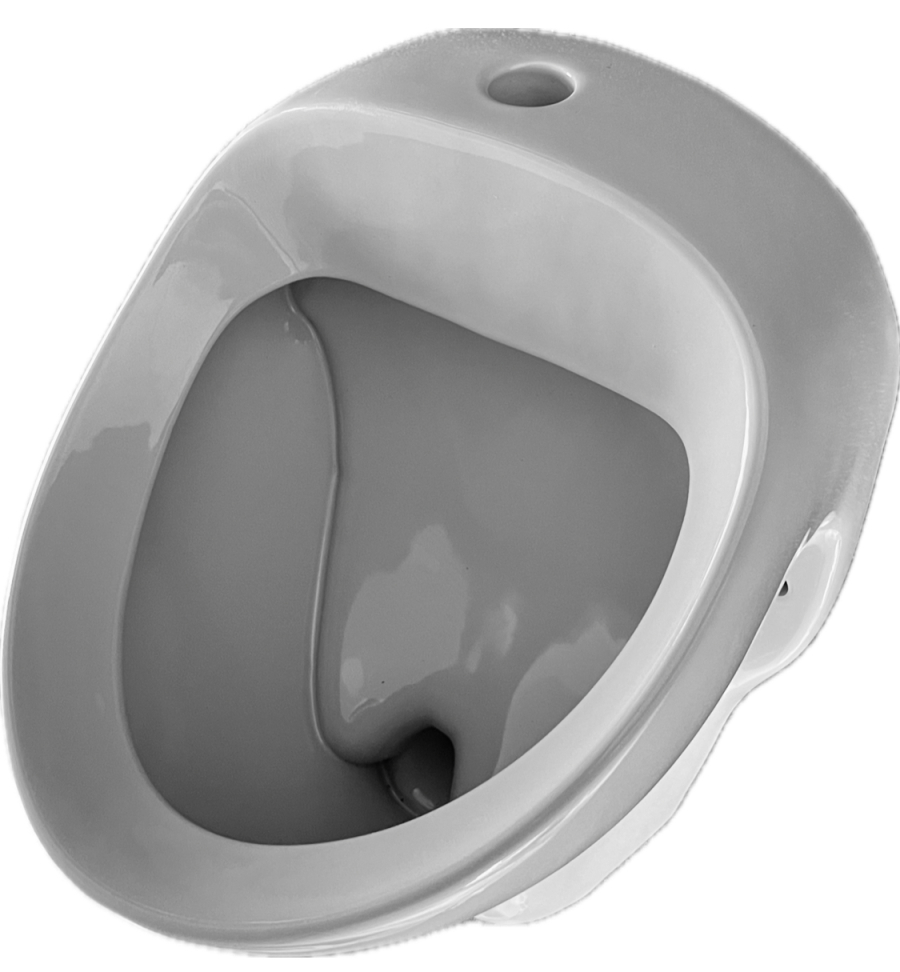 NOVOBOCH Urinal Pissoir Zulauf von oben Manhattan-Grau - Novo-Boch